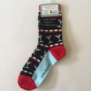 anne taintor | Accessories | Anne Taintor Martini Crew Socks New | Poshmark